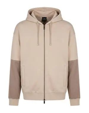 Armani Exchange Sweatshirt Taupe Size Cotton, Polyester, Elastane