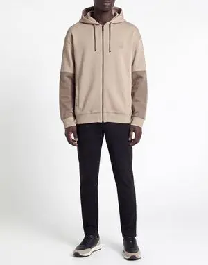Armani Exchange Sweatshirt Taupe Size Cotton, Polyester, Elastane