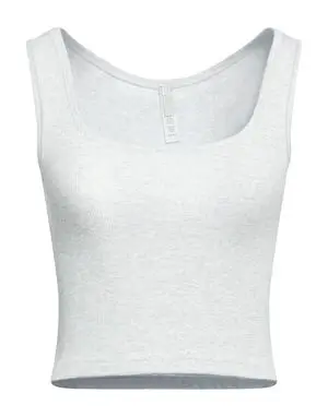 SKIMS Ribbed Cotton-blend Cropped Tank