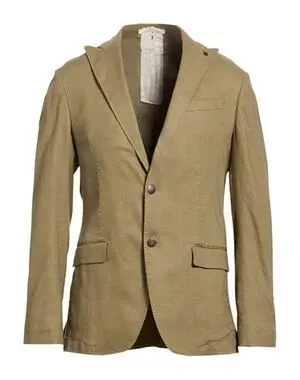 MESSAGERIE Blazer Military Size Linen, Viscose, Elastane - Green