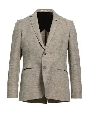 MESSAGERIE Blazer Size Cotton, Linen, Polyester - Grey