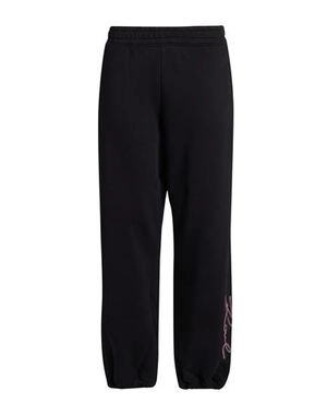 Karl Lagerfeld Burgundy French Terry Logo Track Pants - Black