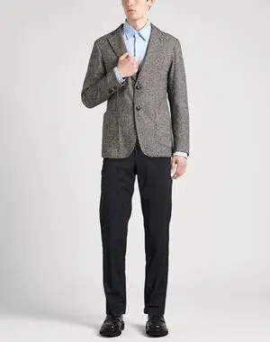 MOORER Pants Charcoal Size Cotton, Elastane