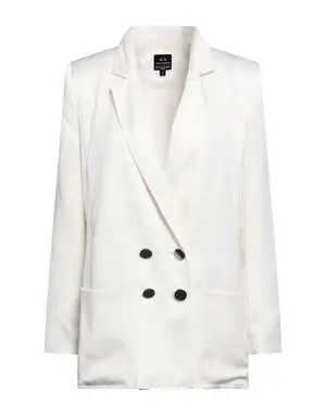 Armani Exchange Double-breasted Polyester Blazer