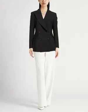 BALLANTYNE Blazer Size Polyester, Virgin Wool, Elastane - Black