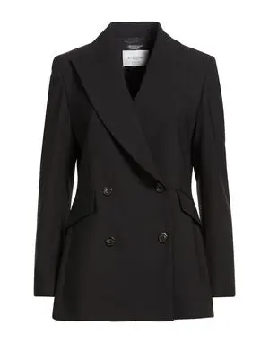 BALLANTYNE Blazer Size Polyester, Virgin Wool, Elastane - Black
