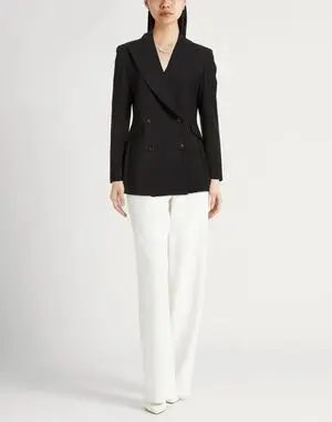BALLANTYNE Blazer Size Polyester, Virgin Wool, Elastane - Black