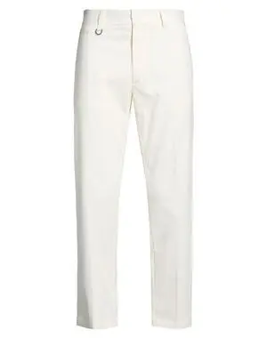 PAOLO PECORA Pants Size Cotton, Elastane - White