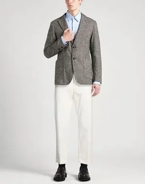 PAOLO PECORA Pants Size Cotton, Elastane - White