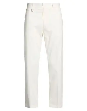 PAOLO PECORA Pants Size Cotton, Elastane - White