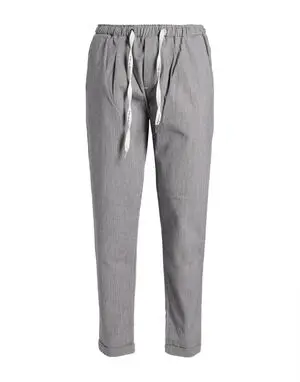 TAKESHY KUROSAWA Cotton Stretch Striped Trousers - Grey