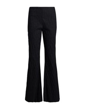 Masnada Cotton, Polyamide, And Elastane Flared Seersucker Pants - Black