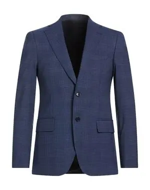 TOMBOLINI Blazer Size Polyester, Virgin Wool, Elastane - Navy