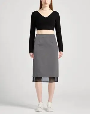 Alpha Studio Midi Skirt Size Polyester, Viscose, Wool, Elastane