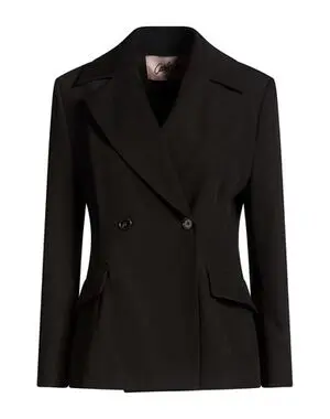 CARLA G. Blazer Size Polyester, Viscose, Elastane - Black