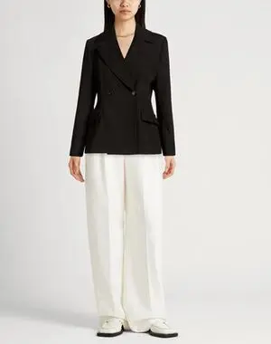 CARLA G. Blazer Size Polyester, Viscose, Elastane - Black