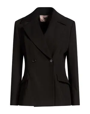 CARLA G. Blazer Size Polyester, Viscose, Elastane - Black
