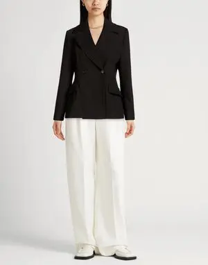 CARLA G. Blazer Size Polyester, Viscose, Elastane - Black