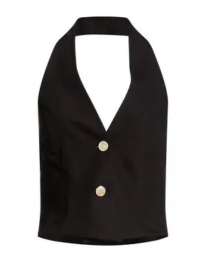 CARLA G. Tailored Vest Size Polyester, Viscose, Elastane
