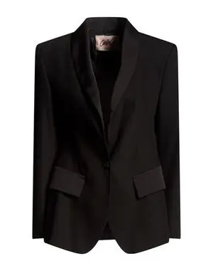 CARLA G. Blazer Size Polyester, Viscose, Elastane - Black