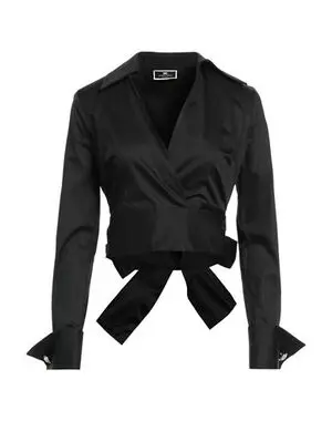 Elisabetta Franchi Top Size Cotton, Elastane - Black