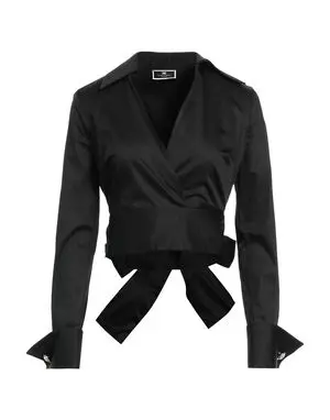 Elisabetta Franchi Cotton Elastane Wrap Top