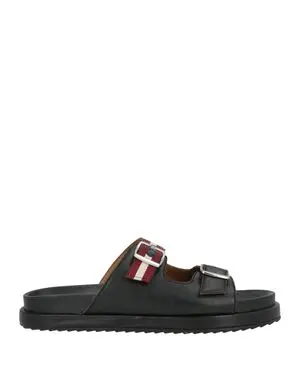 Bally Sandals Size Leather, Synthetic Material - Black