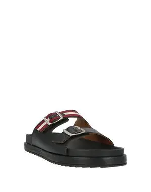 Bally Sandals Size Leather, Synthetic Material - Black