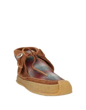 MAISON MARGIELA Ankle Boots Camel Size Leather, Textile Fibers