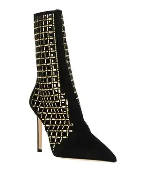 SERENA UZIYEL Suede Embellished Ankle Boots