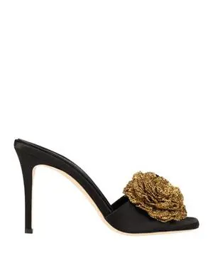 SERENA UZIYEL Sandals Size Textile Fibers - Black