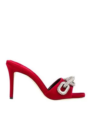 SERENA UZIYEL Sandals Burgundy Size Textile Fibers - Red