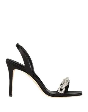 SERENA UZIYEL Sandals Size Textile Fibers - Black