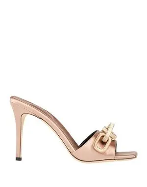 SERENA UZIYEL Textile Fibers Stiletto Sandals - Blush