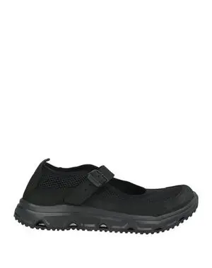 SALOMON Sneakers Size Leather, Textile Fibers - Black