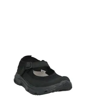 SALOMON Leather And Textile Fiber Ballet Flats - Black