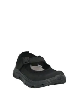 SALOMON Leather And Textile Fiber Ballet Flats - Black