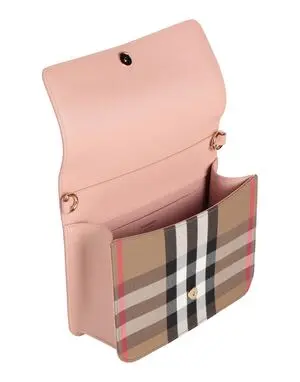 Burberry Calfskin Flap Crossbody Bag - Pink