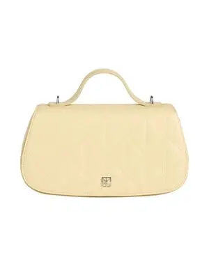 Calvin Klein Quilted Flap Handbag With Chain Strap - Yellow
