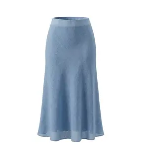 BELSIZE25 Belair Ocean Jacquard Skirt - Blue