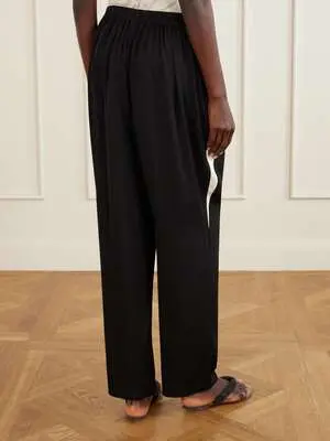 Alaïa Striped Cady Straight-leg Pants