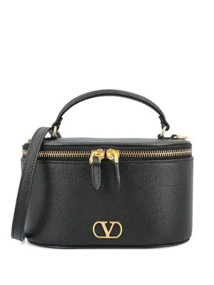 Valentino Garavani Vlogo Signature Leather Mini Bag - Black