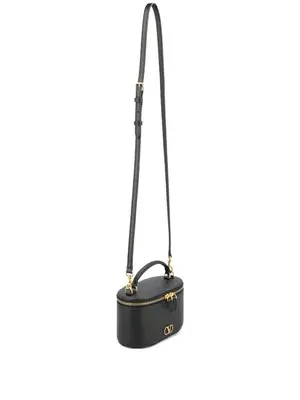 Valentino Garavani Vlogo Signature Leather Mini Bag - Black