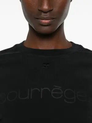 COURREGES Layered Cotton T-shirt
