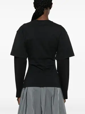 COURREGES Layered Cotton T-shirt