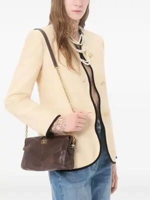 Valentino Garavani Panthea Small Leather Shoulder Bag