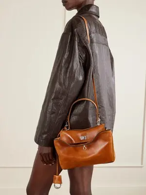 Balenciaga Rodeo Small Leather Shoulder Bag - Brown