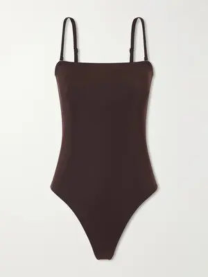Alaïa Stretch-jersey Swimsuit - Brown