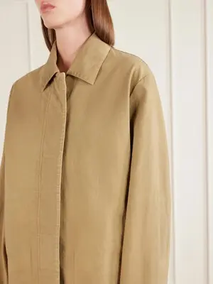 THE ROW Baeza Cotton Jacket - Neutrals