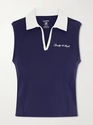 Sporty & Rich Printed Performance Tops For Women